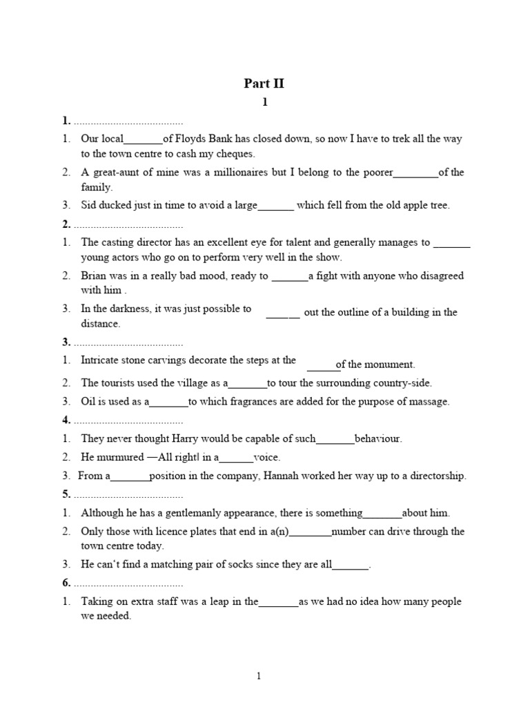 Chuyên Đề Rèn Luyện Từ Vựng Tiếng Anh 1 Từ Dùng Cho 3 Câu (3 Nghĩa Khác Nhau) - Vĩnh Bá | PDF