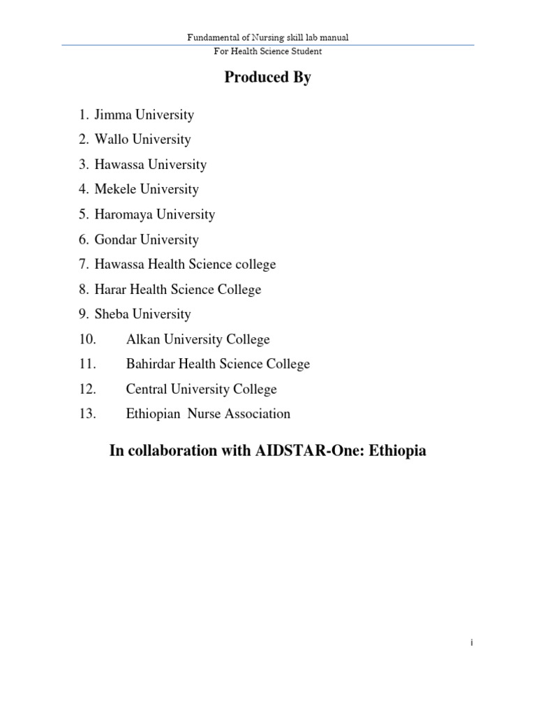 Fundamentals of Nursing Skill Lab Manua | PDF | Intravenous Therapy ...