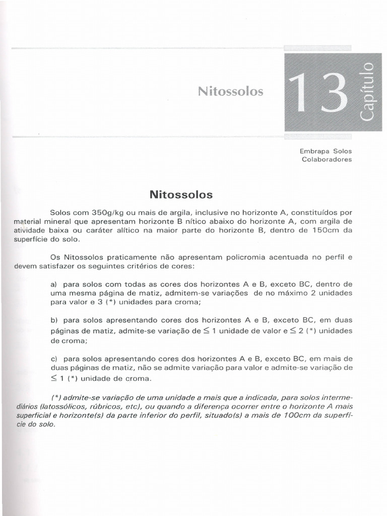 Nitossolos | PDF | Solo | Natureza
