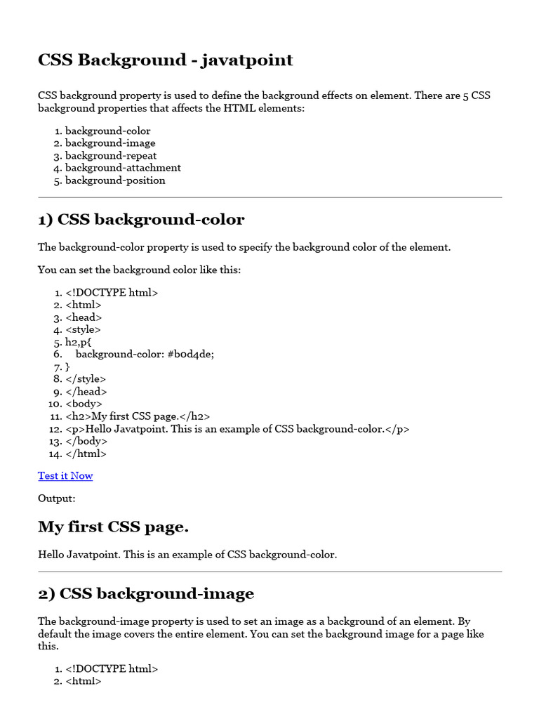 CSS Background 4r | PDF | Software Development | Computer File Formats CSS Background 4r | PDF | Software Development | Computer File Formats