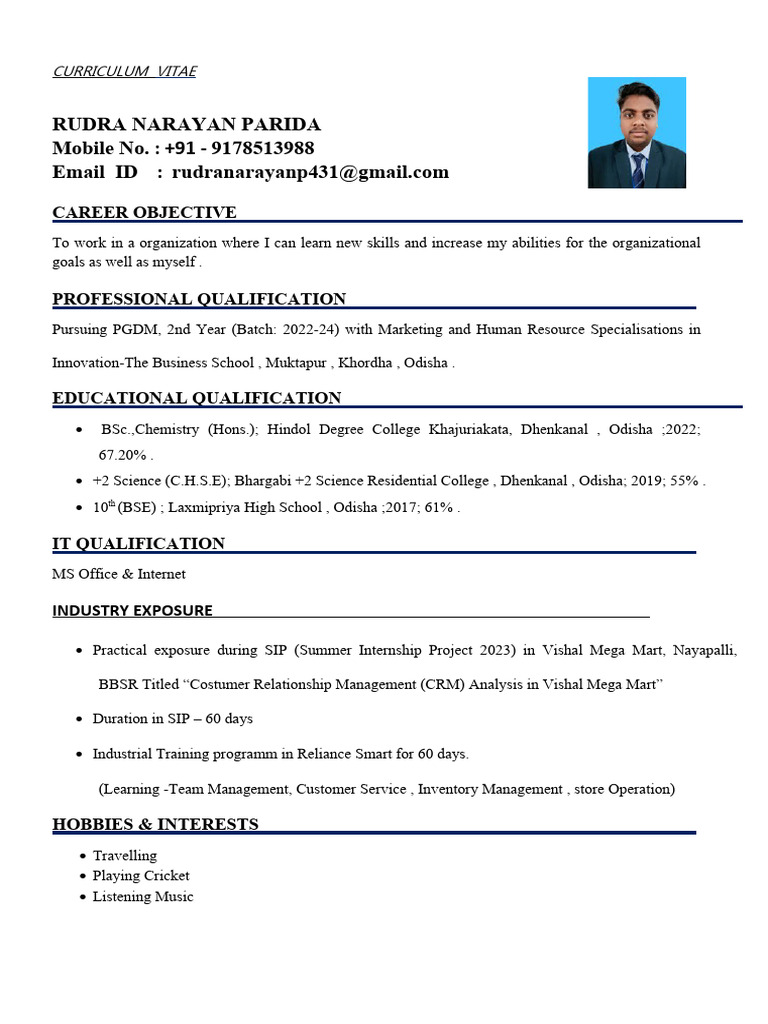 Rudra CV! | PDF