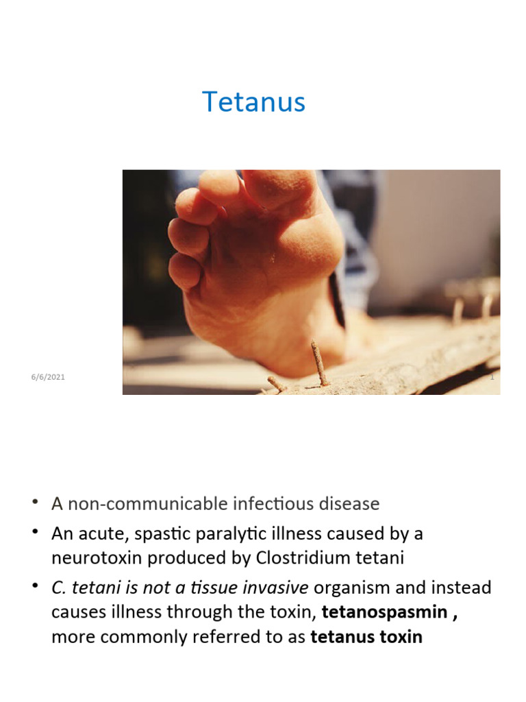 5 Tetanus | PDF | Diseases And Disorders | Causes Of Death