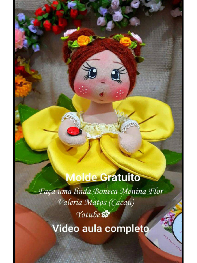 Boneca Menina Flor (Sache) Valéria Matos Cacau | PDF