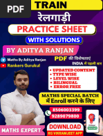 31 Problems On Trains With Solutions | PDF | Speed | Train