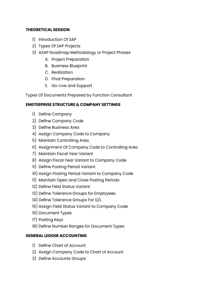 Sap Fico Syllabus Pdf Depreciation Invoice