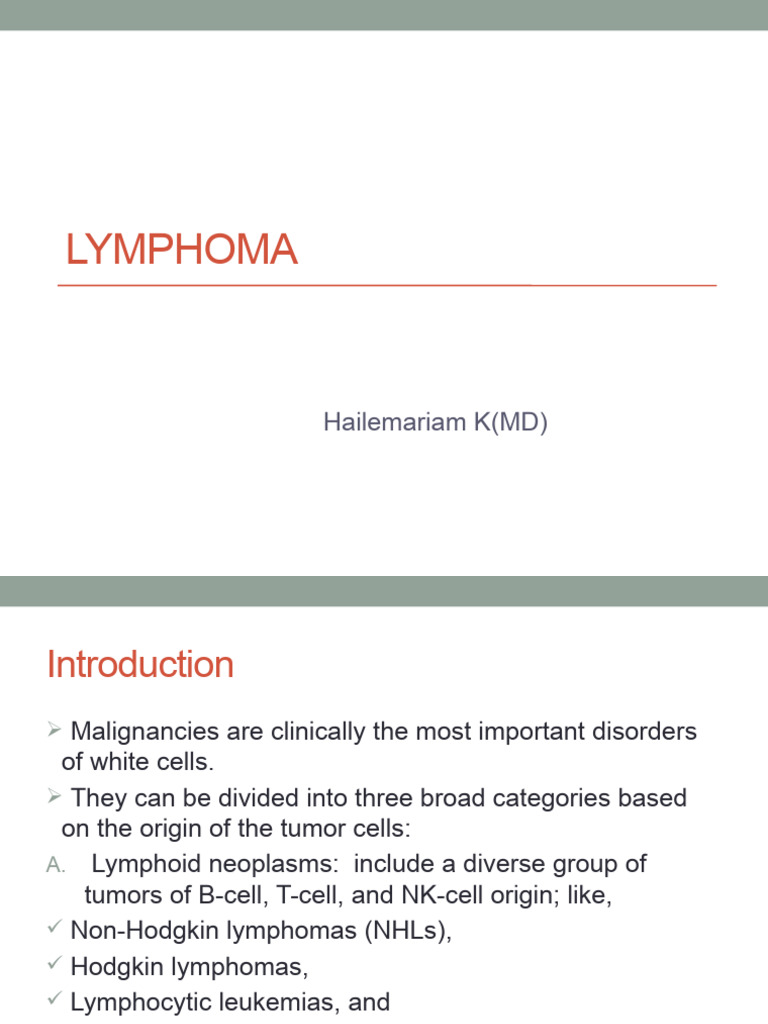 Lymphoma | PDF | Lymphoma | Clinical Medicine