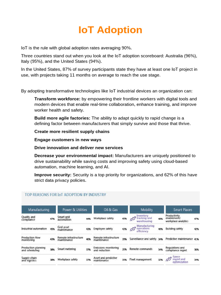 Adoption IoT | PDF | Internet Of Things | Computing