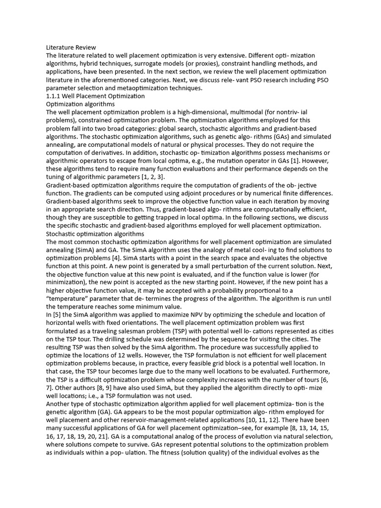 Optimization Of Field Development Using Particle Swarm Optimization And New Well Pattern