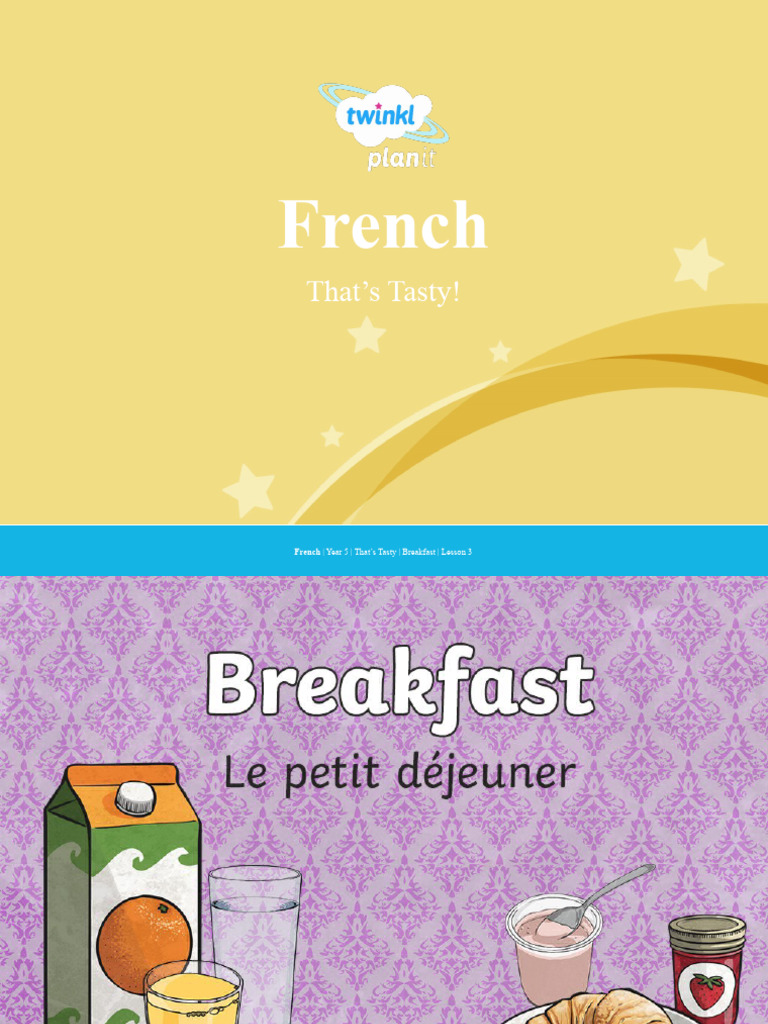 Choix de Petit Déjeuner en Français | PDF | Comportement nutritionnel ...