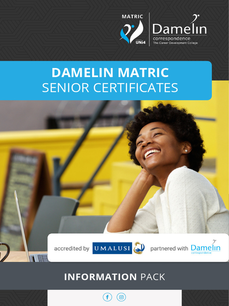 Damelin Matric Online: Senior Certificates Guide | PDF | Human ...