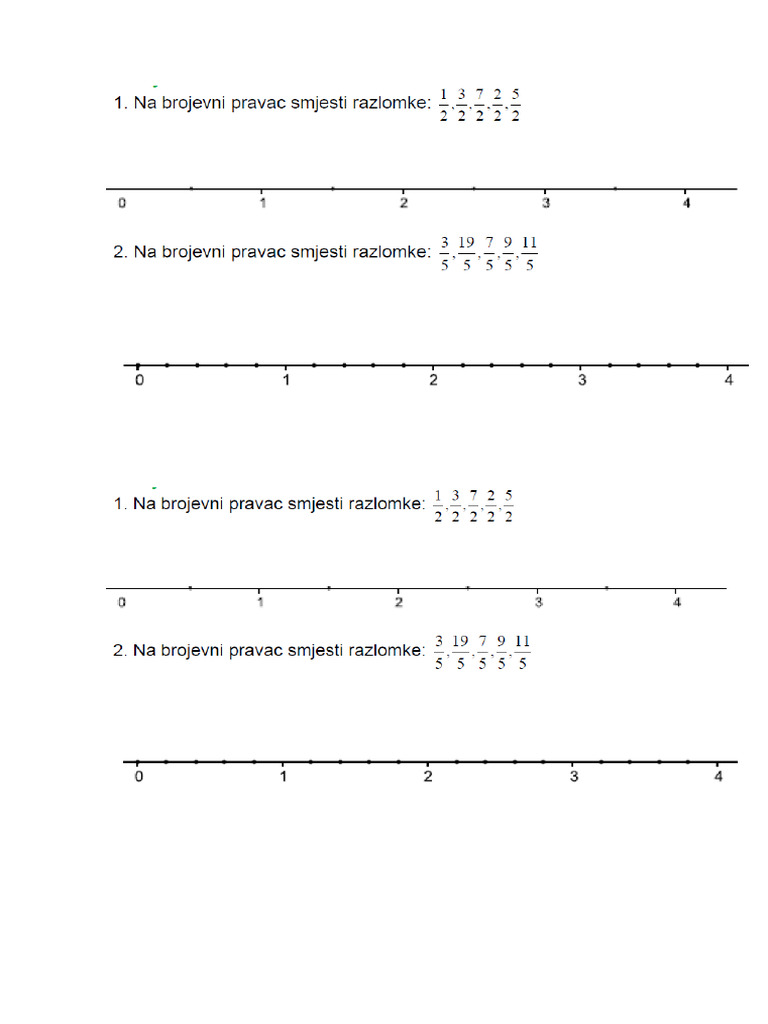 Brojevni Pravac | PDF