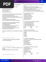 5ci Sinif Ingilis Dili BSQ 1 Var A 2025 | PDF | English Language ...