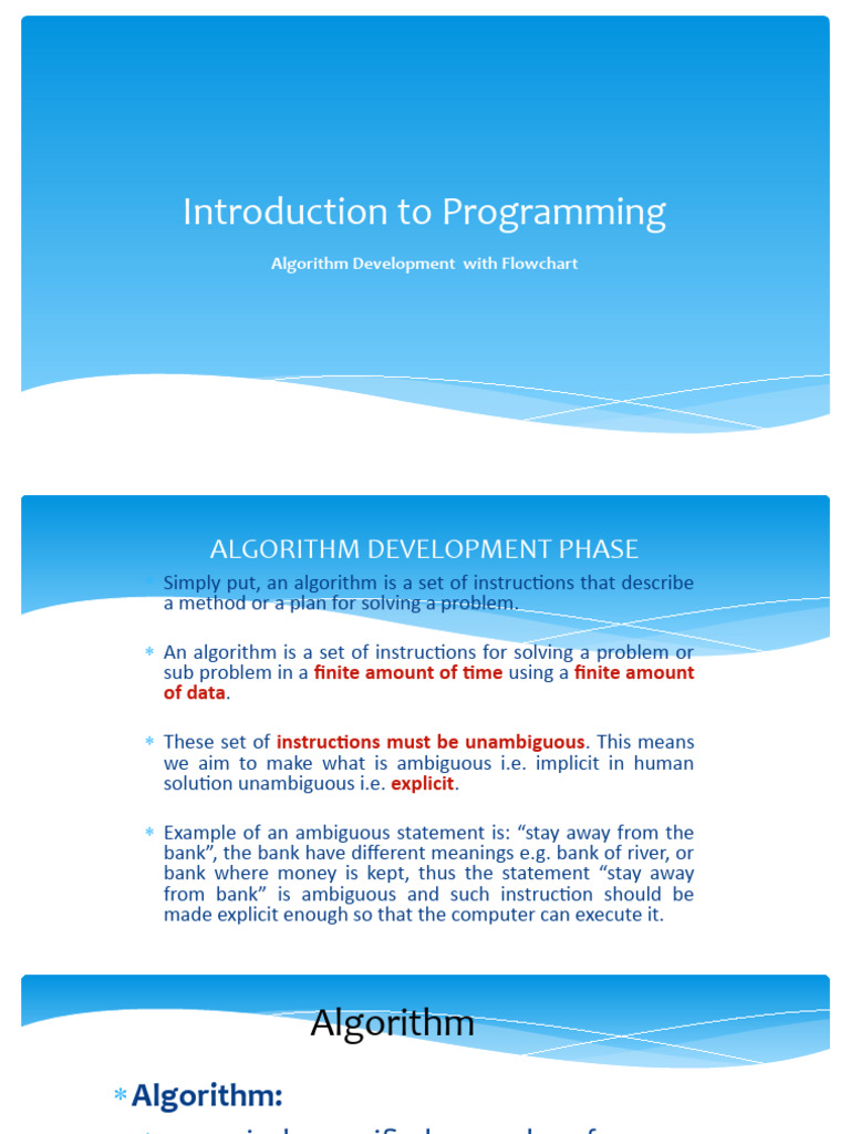 COSC 101 secondclassALGOWITHFLOWCHART | PDF | Algorithms | Computing COSC 101 secondclassALGOWITHFLOWCHART | PDF | Algorithms | Computing