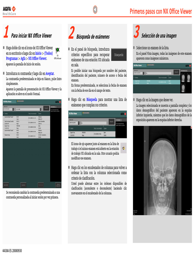 Manual Agfa NXOffice Viewer | PDF | Microsoft Office | Software del sistema
