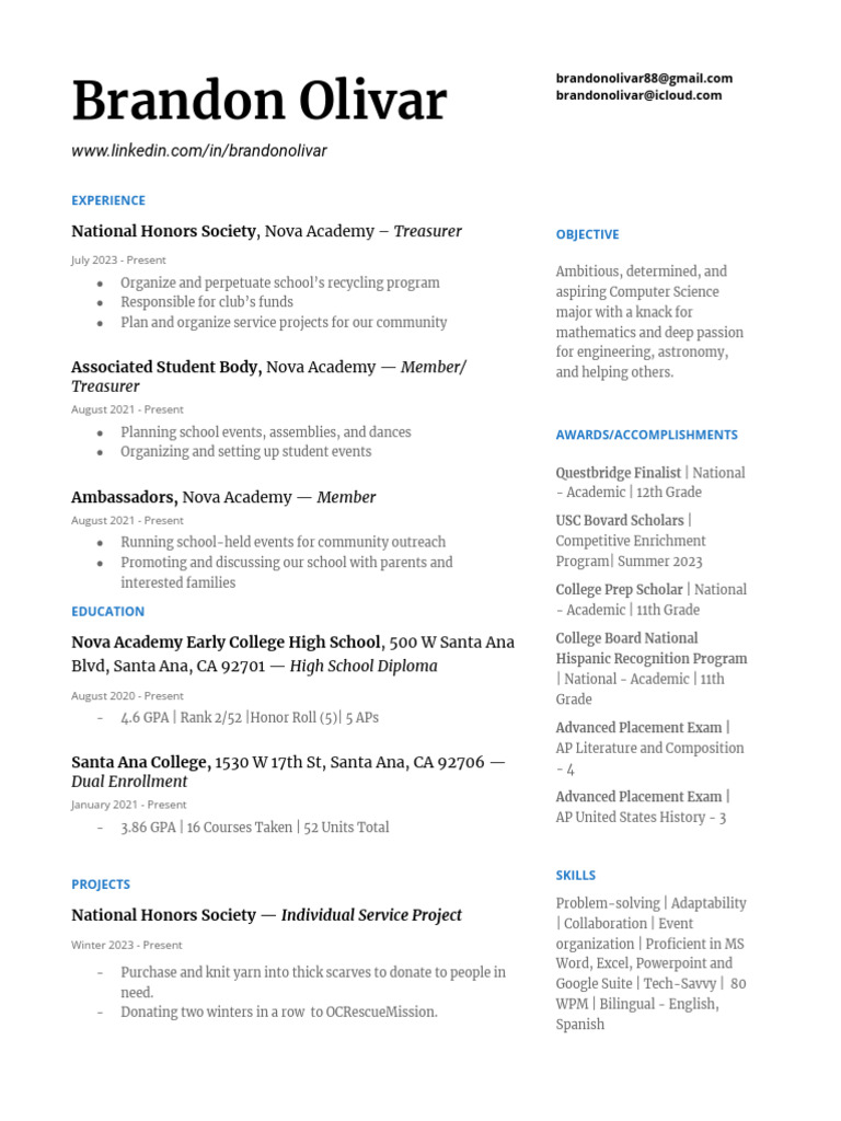 resume cb weebly | PDF | Educational Stages
