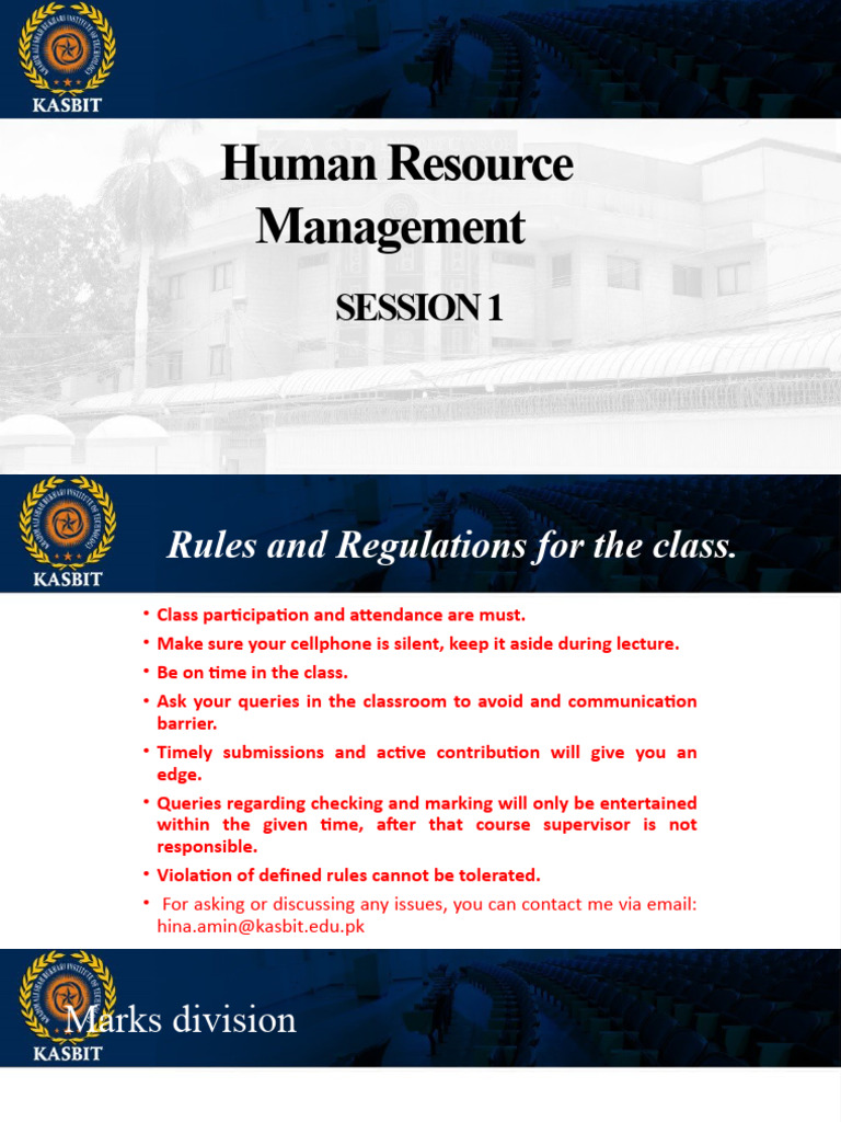 Lecture 1 | PDF | Human Resource Management | Employment