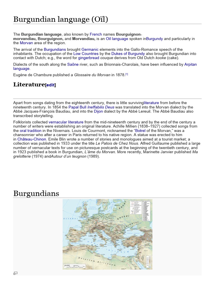 Burgundian Language | PDF | Early Middle Ages | Ancient Peoples Of Europe