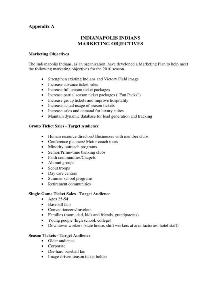 HS Marketing Appendix | PDF | Indiana | Workweek And Weekend