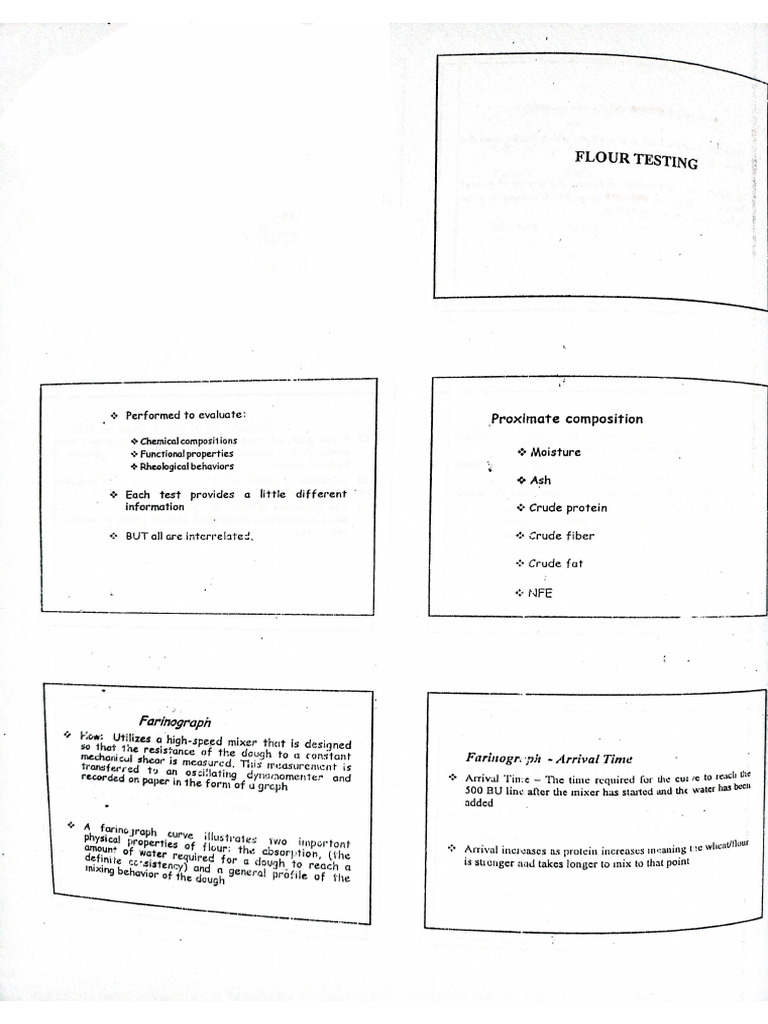 Flour Testing | PDF
