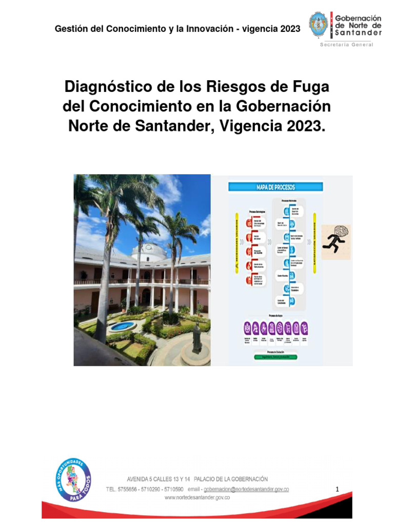 Identificacion de Riesgo y Fuga de Conocimiento 6 Dimensio MYPG 2023 ...