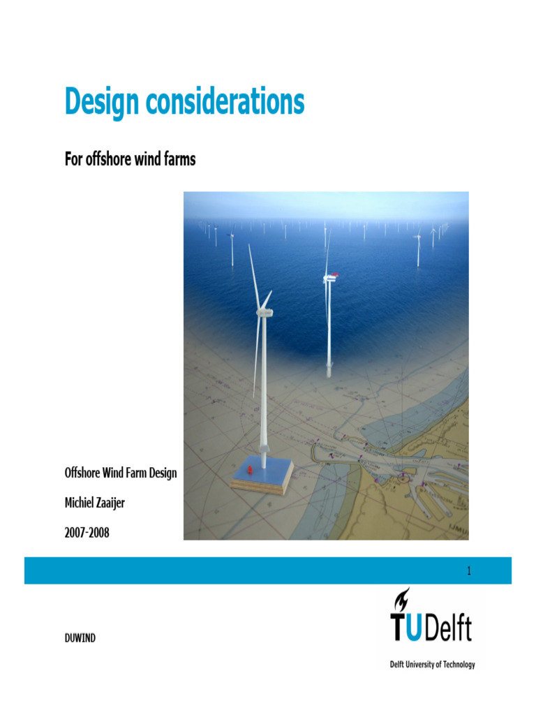 Wind Farm Design From TUDelft University | Download Free PDF | Wind ...