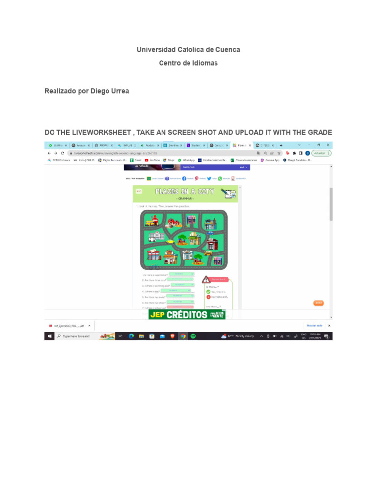 Unit 5 - Liveworksheet | PDF