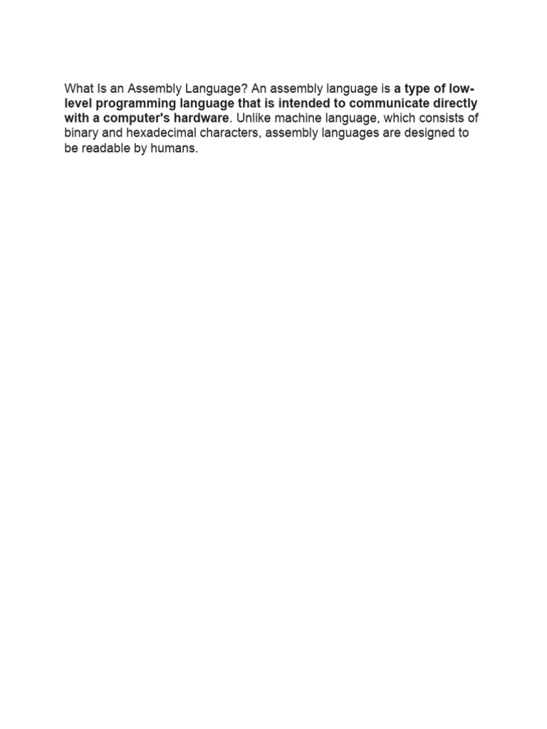 Assembly language | PDF | Assembly Language | Macro (Computer Science) Assembly language | PDF | Assembly Language | Macro (Computer Science)