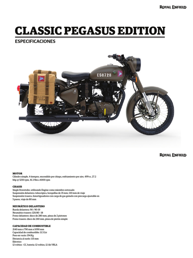 Royal Enfield Classic Pegasus 500cc | PDF