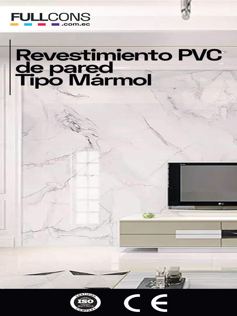 Catálogo Paneles PVC Tipo Mármol - Fullcons | PDF