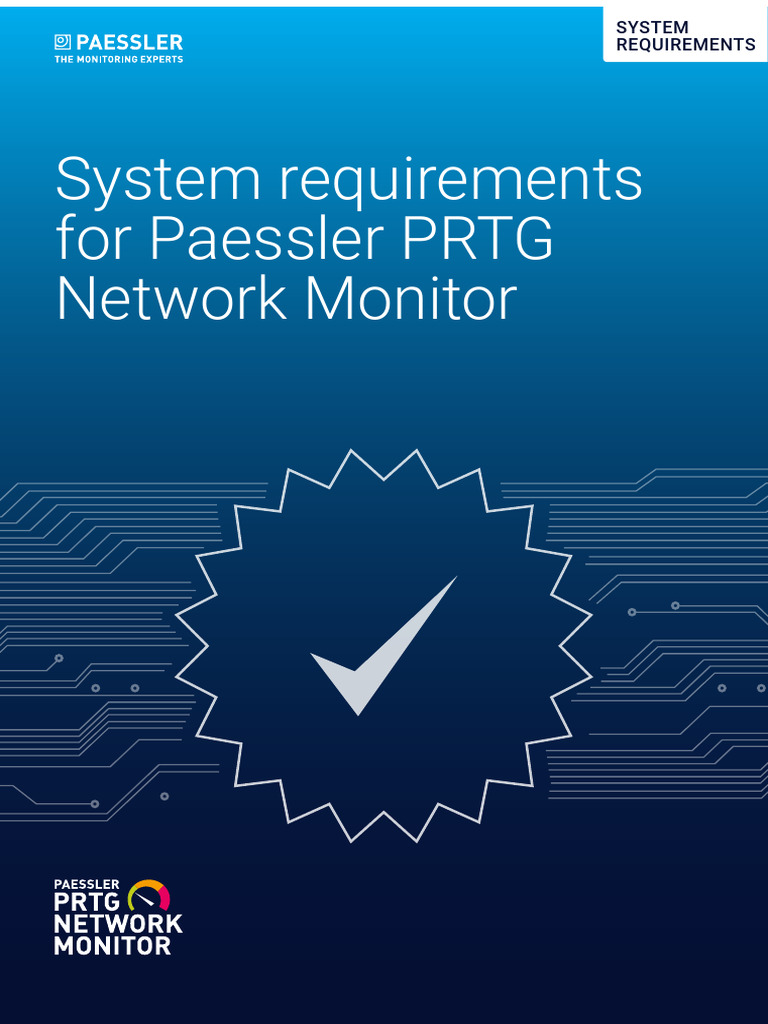 Requisitos de Sistema PRTG | PDF | Microsoft Windows | Windows 10