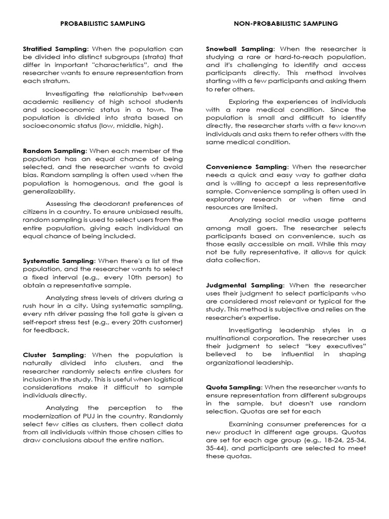 Sampling Techniques | PDF | Sampling (Statistics) | Statistics Sampling Techniques | PDF | Sampling (Statistics) | Statistics