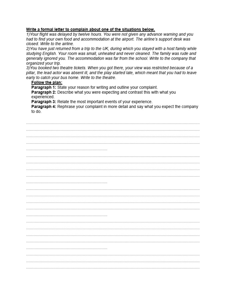 Write A Formal Letter | PDF | Aviation | Transport