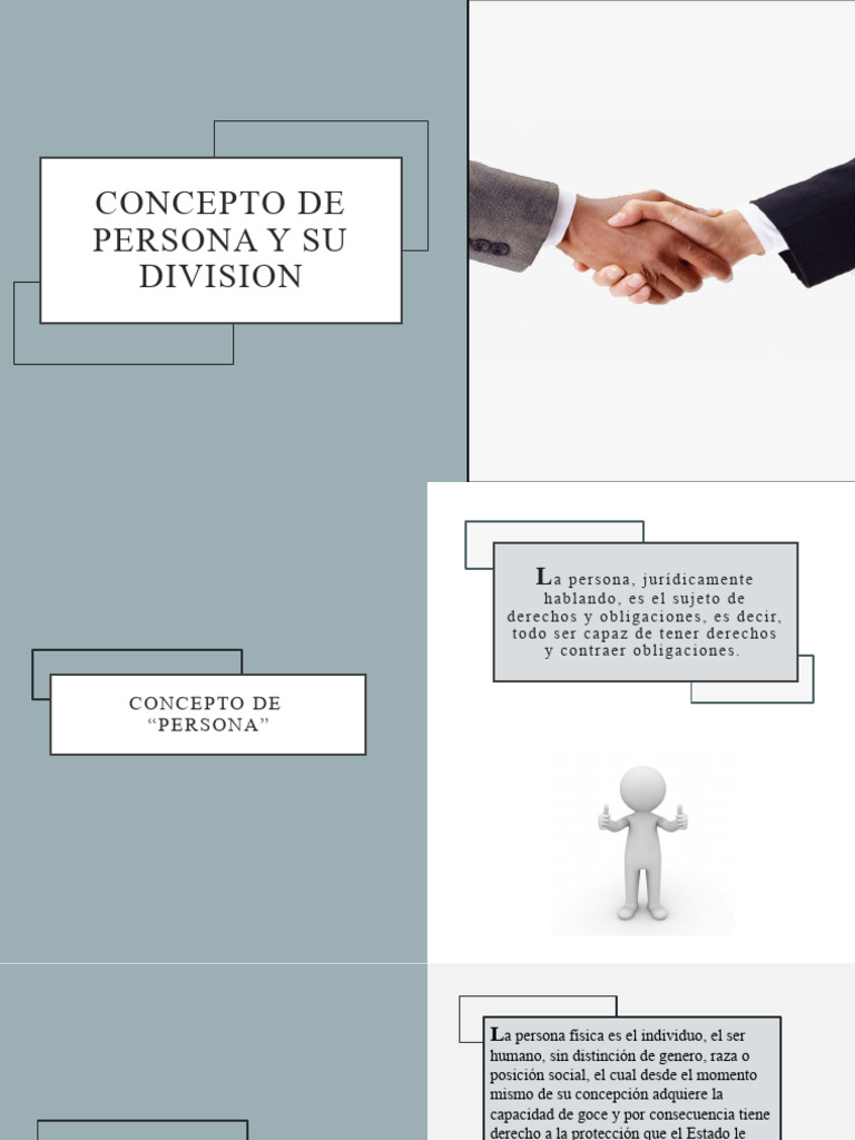 Concepto de Persona y Su Division | PDF