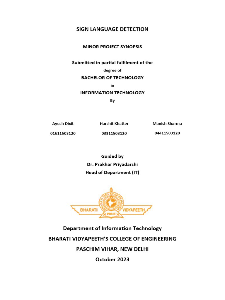 Final Minor Report | PDF | Deep Learning | Machine Learning