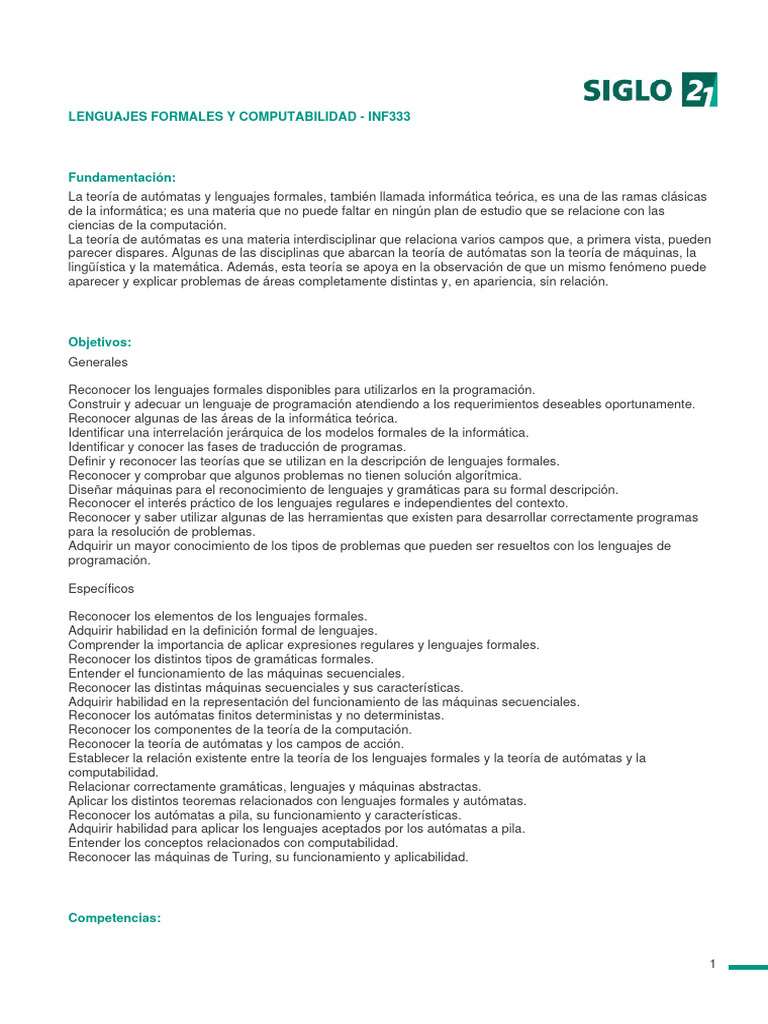 Teoría de Autómatas y Computabilidad | PDF | Ciencias de la Computación | Lenguaje de programación