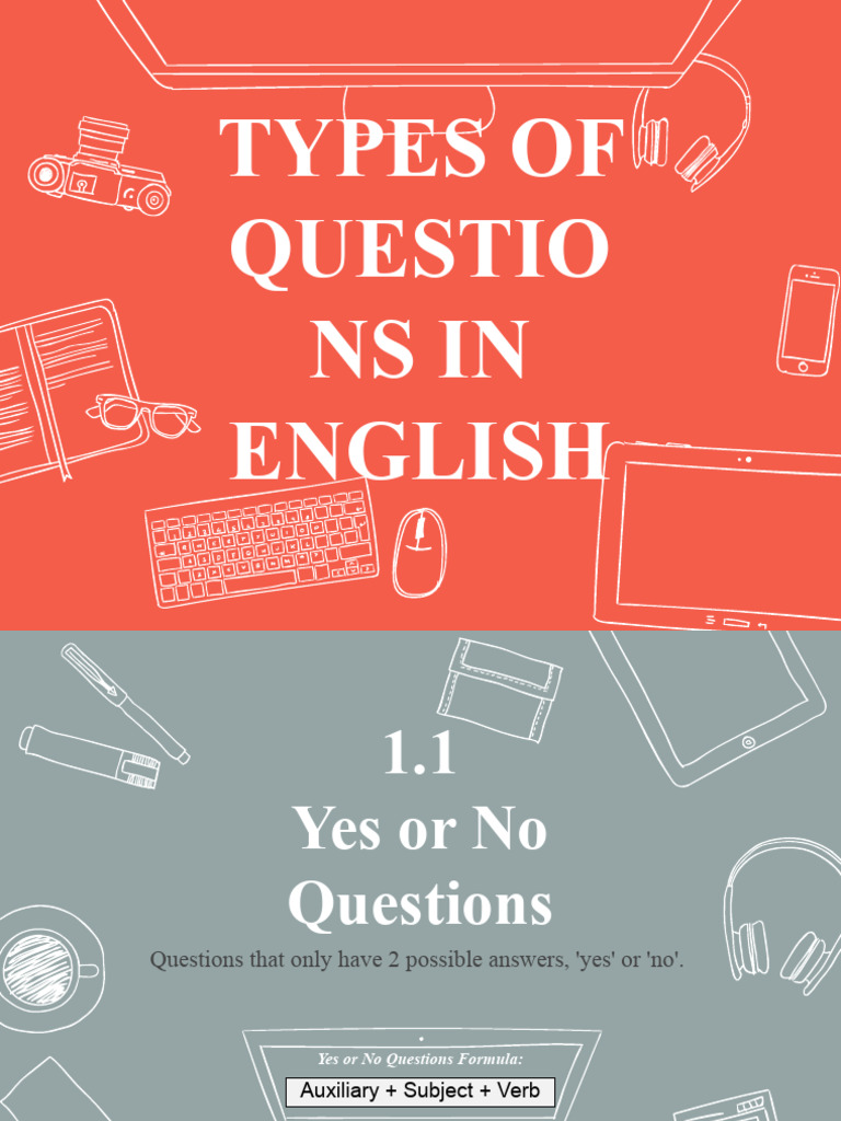 3-Types of Questions in English | PDF | Question | Linguistics