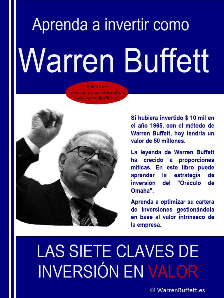 Warren Buffett Libro | PDF | Warren Buffett | Inversión de valor