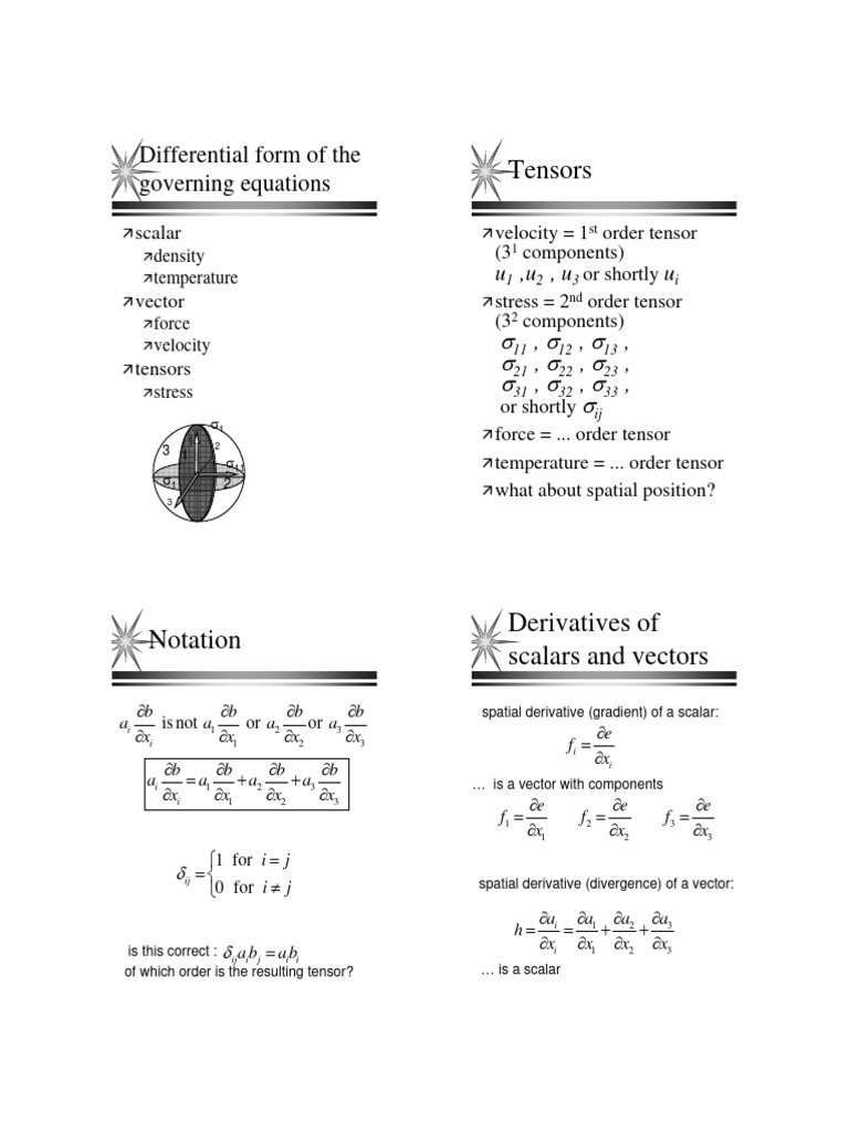 Differential Conservation Equations - Part 1 | PDF | Stress (Mechanics) | Tensor