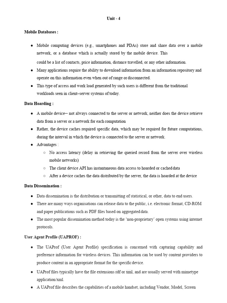 Mcunitfour | PDF | Operating System | Android (Operating System)