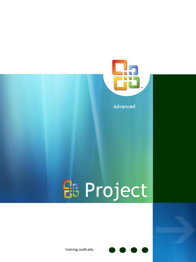 Project2007a Training Manual | PDF | Menu (Computing) | Software