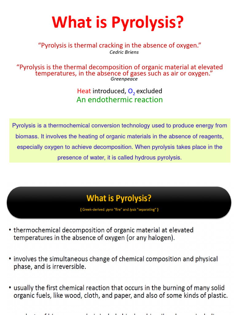 Pyrolysis Lecture (1) | PDF | Pyrolysis | Chemical Engineering