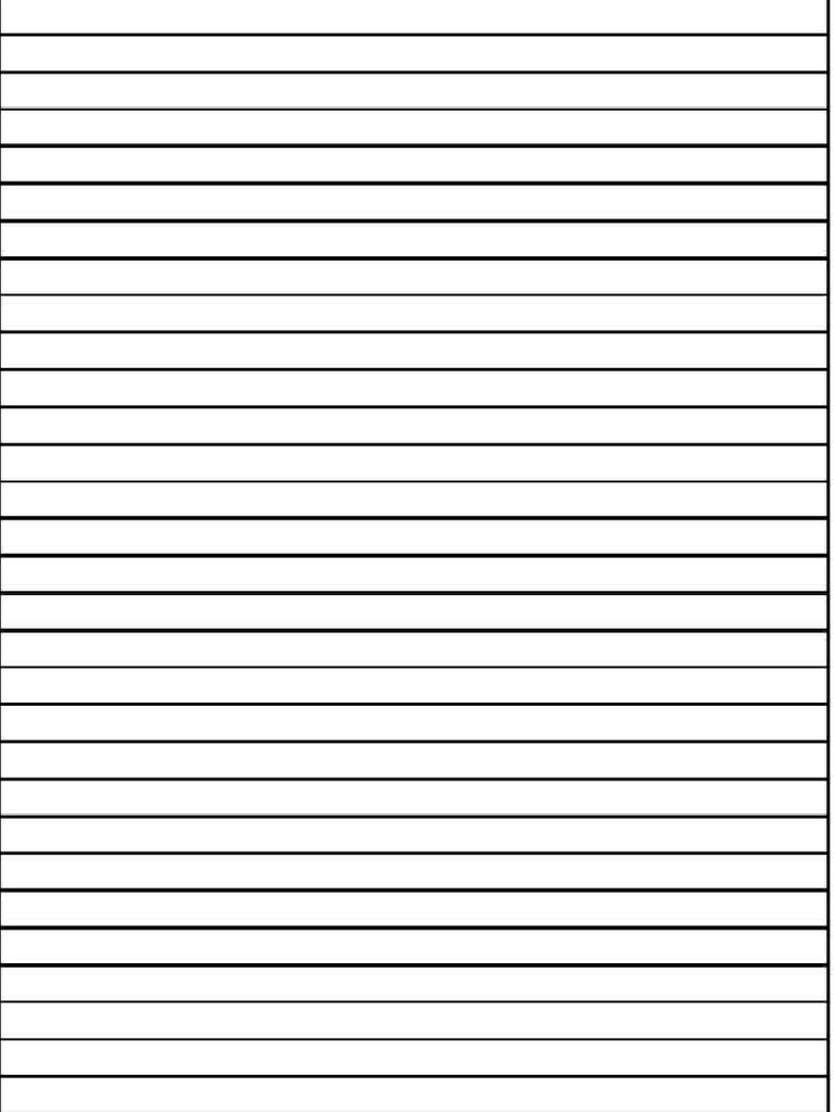 Plantilla de Lineas Para Escribir | PDF