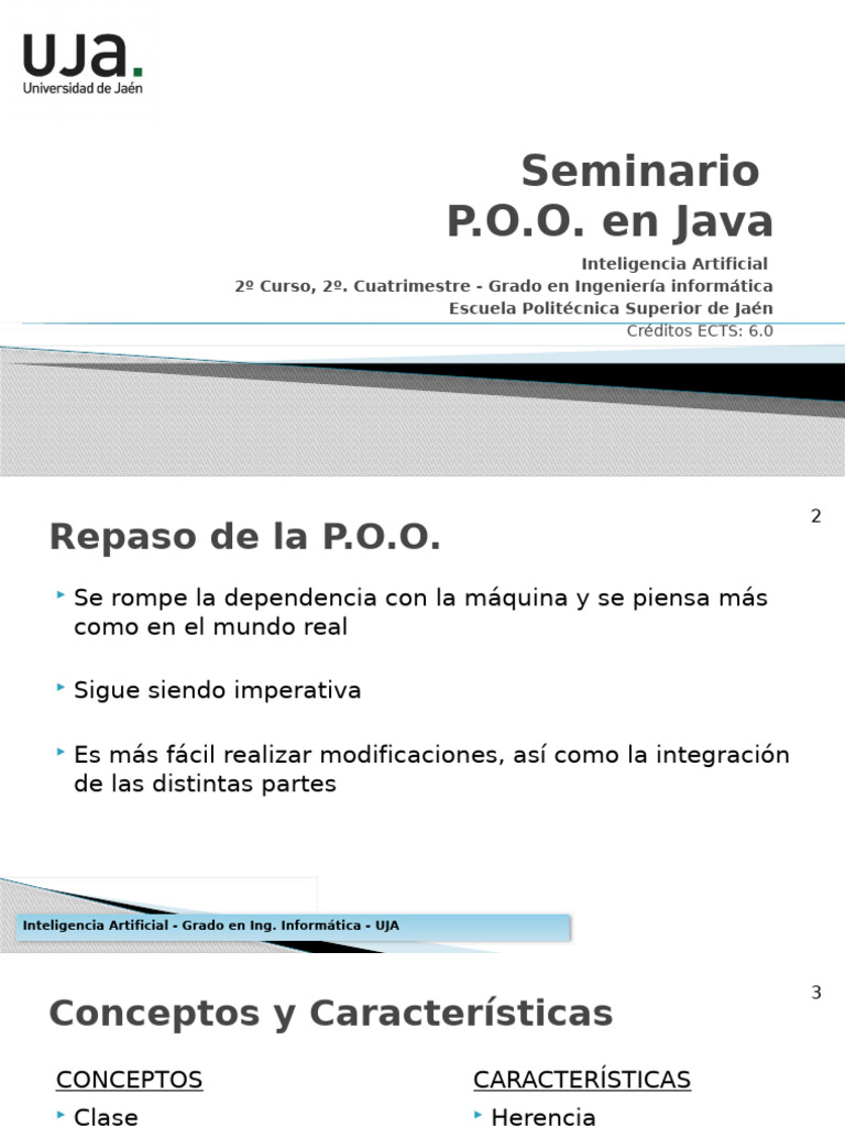 Programación Orientada A Objetos Inteligencia Artificial Pdf Herencia Programación
