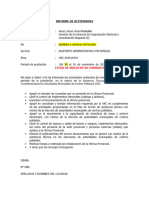 Modelo de Informe de La Municipalidad | PDF | Economias