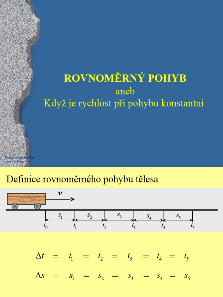 03-Rovnomerny Pohyb | PDF