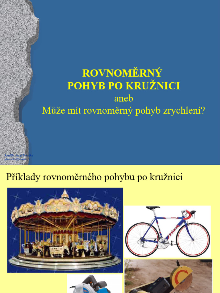 07-Rovnomerny Pohyb Po Kruznici | PDF