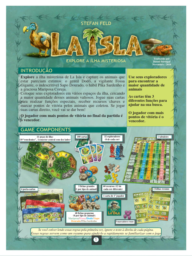 La Isla Regras Diagramadas e Traduzida 122004 | PDF | Cor