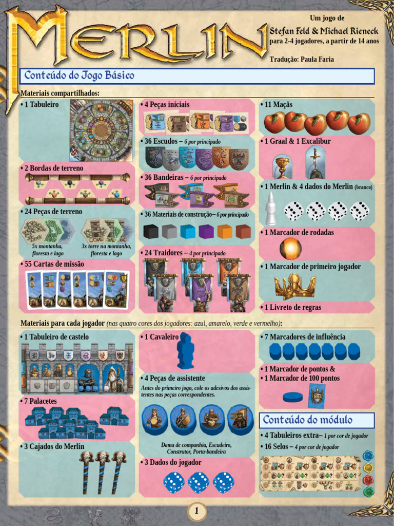 Merlin Regras para Merlin em Portugu 120234 | PDF | Castelo