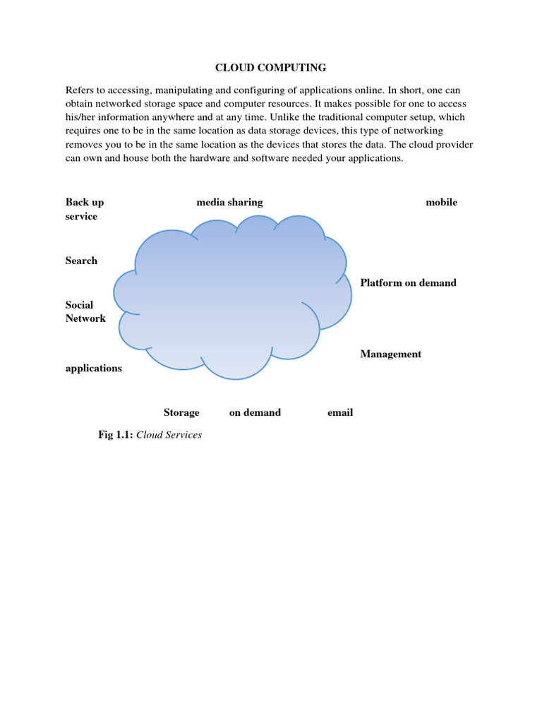 Cloud Computing Handouts | PDF | Cloud Computing | Software As A Service
