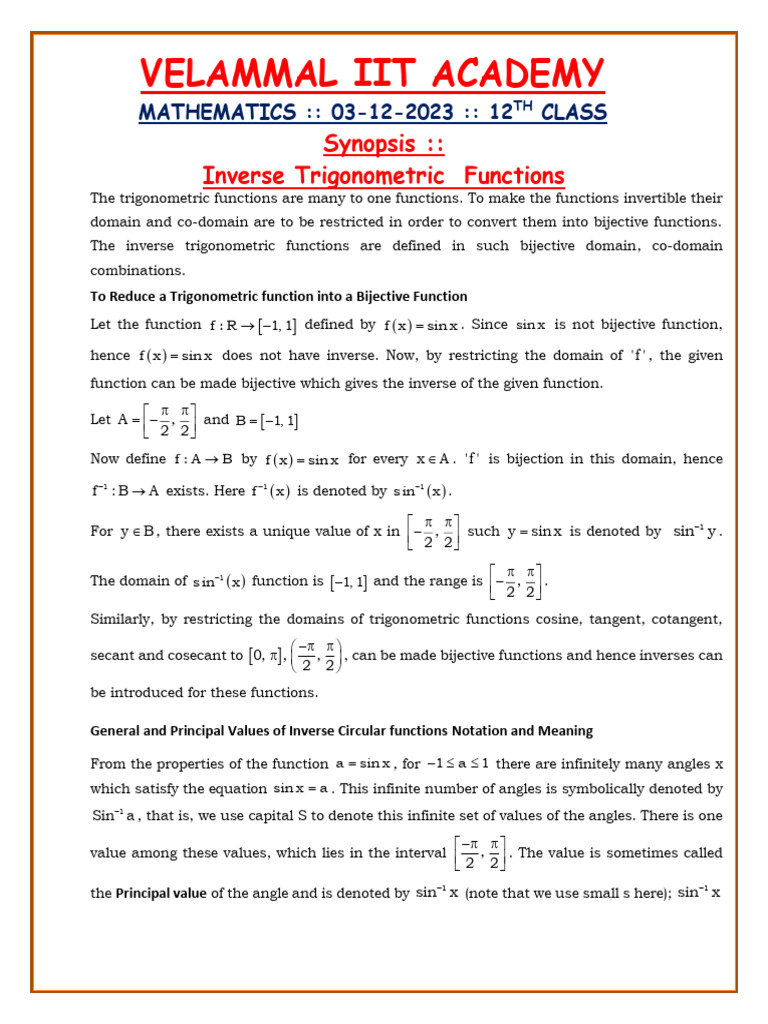 Wa0054. | PDF | Function (Mathematics) | Trigonometric Functions
